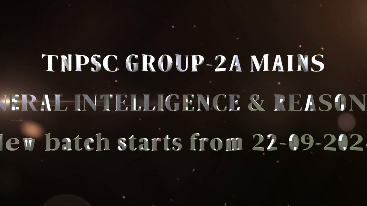 TNPSC GROUP-2A MAINS | REASONING | COMBINATION - YouTube