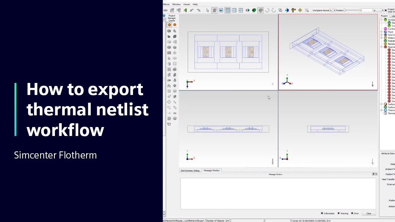 HOW TO Export thermal netlist workflow in Simcenter Flotherm | Tutorial ...