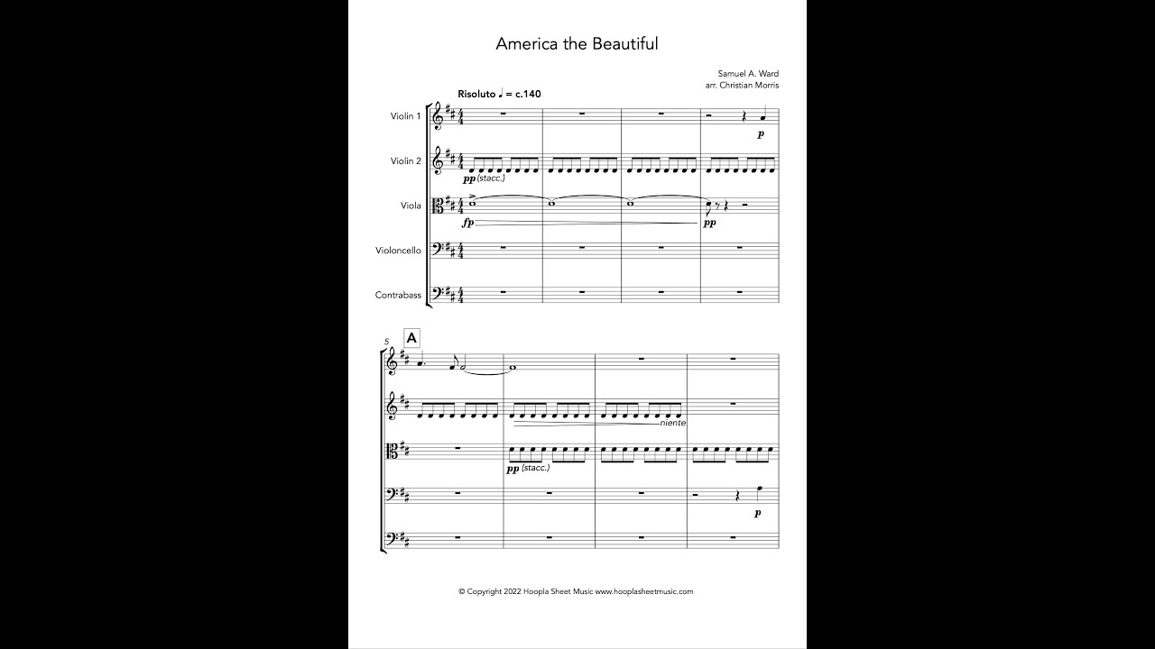 America the Beautiful (String Ensemble) - YouTube