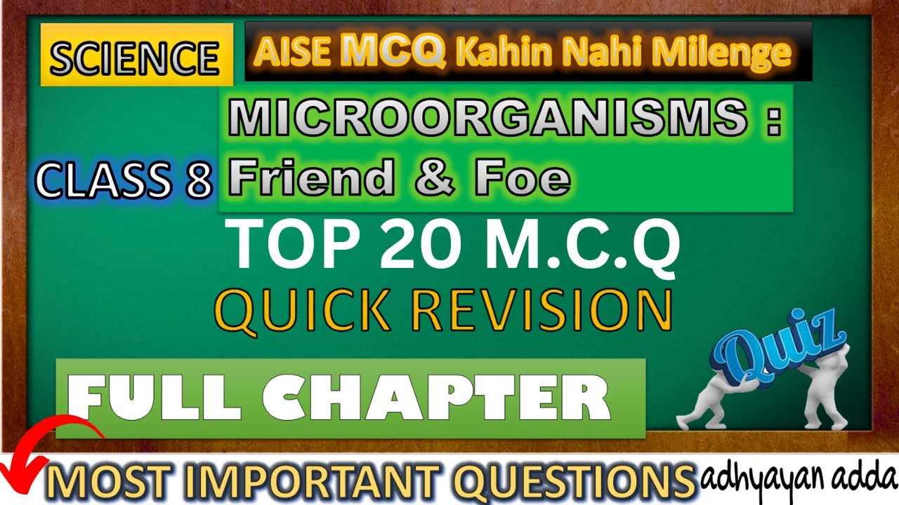 Aise Question Nahin Milenge | Class 8: Microorganisms MCQ - Unlocking ...