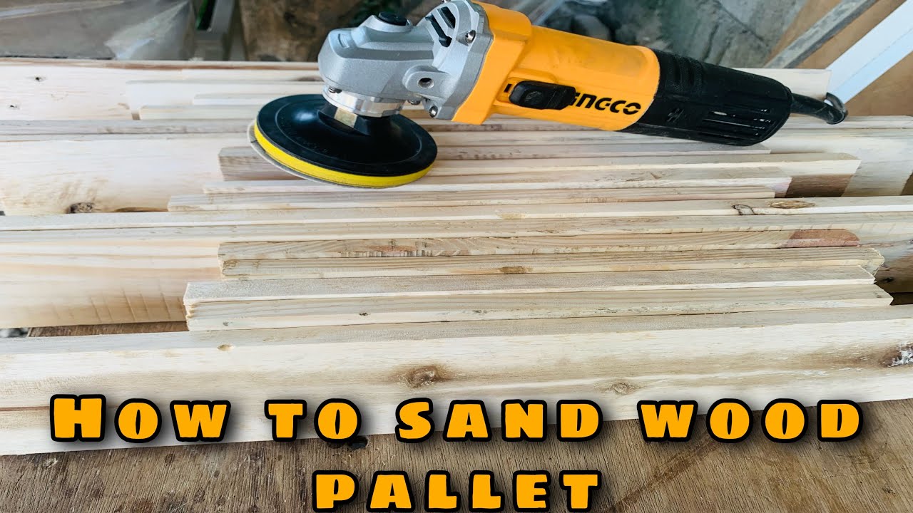 How to sand pallet using Angle Grinder | Paano pakinisin ang Palleta ...