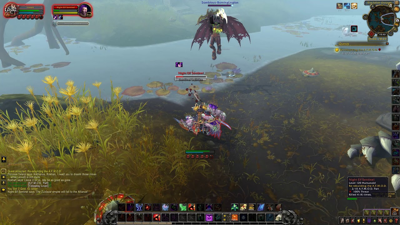 Re Rebuilding the AFMOD Quest ID 54212 Playthrough WoW - YouTube