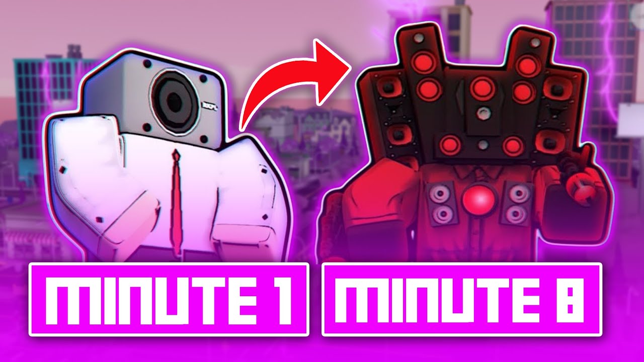 Noob Goes Basic to Titan Man in 8 Minutes! Toilet Tower Defense Roblox ...