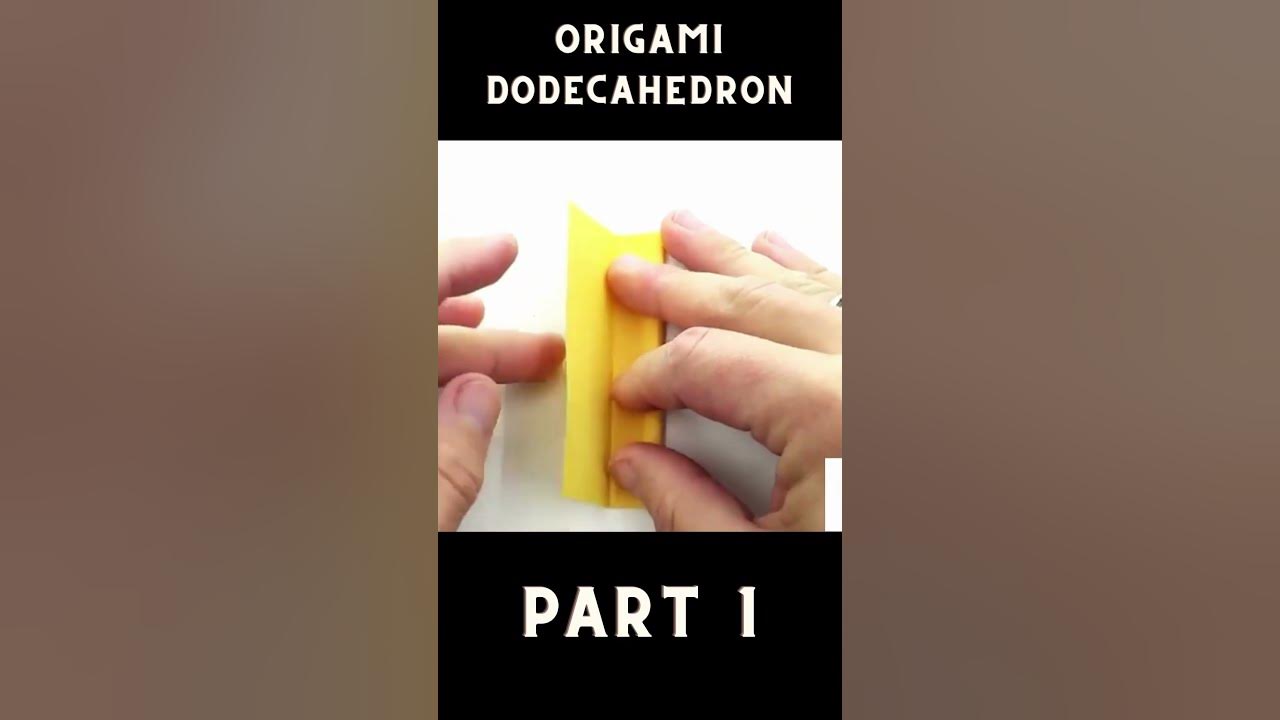 Origami Dodecahedron Tutorial 🌟 How to Fold a Stunning 12-Sided Paper ...