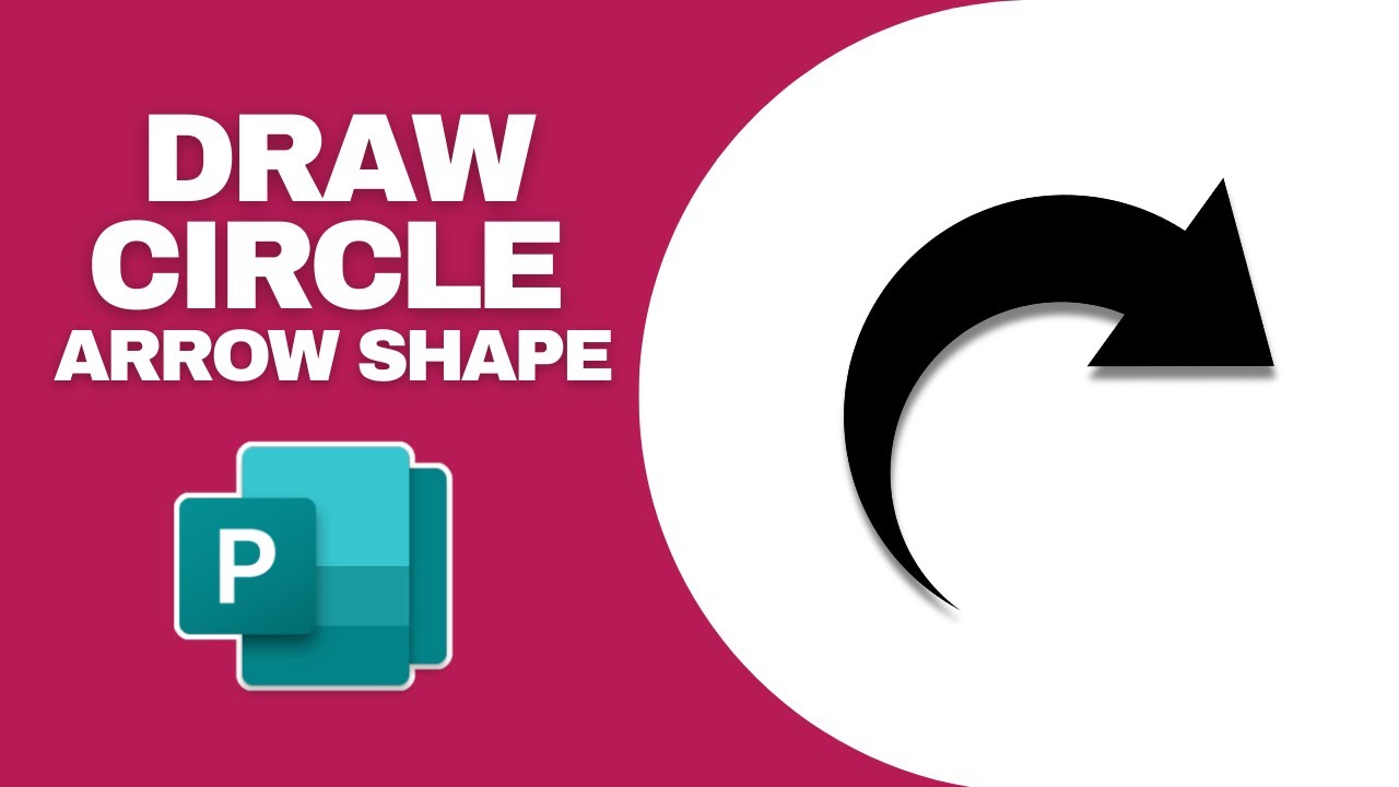 How to Draw Circle Arrow in Microsoft Publisher - YouTube