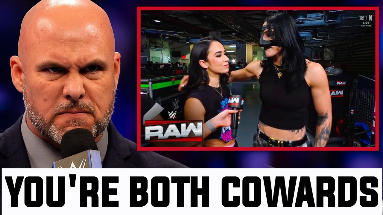 3 MIMS AGO!😱 Adam Pearce reacts to AJ Lee MEETS Rhea Ripley Backstage ...