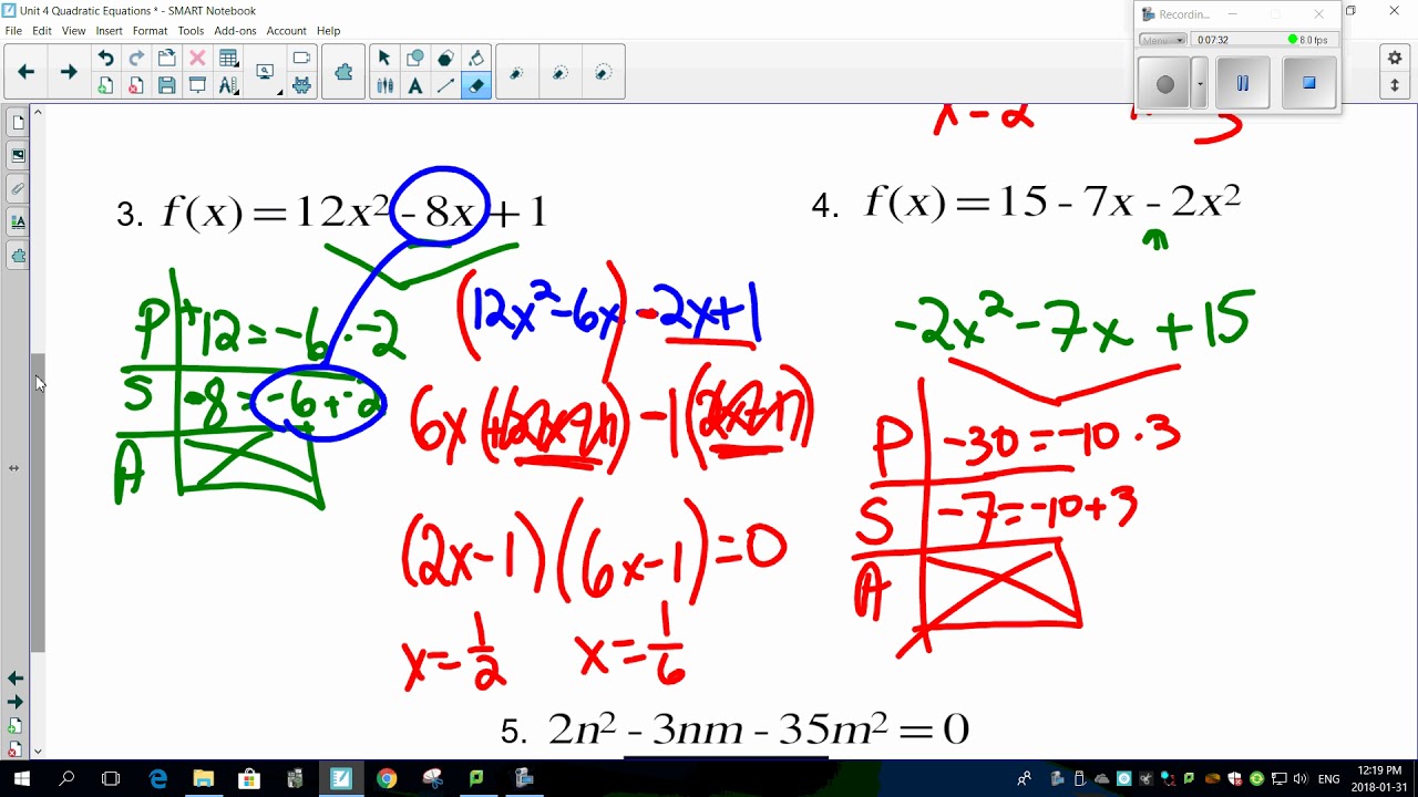 Unit 4 2 9 Solving Using PSA 2 A Whole Bunch of Questions - YouTube