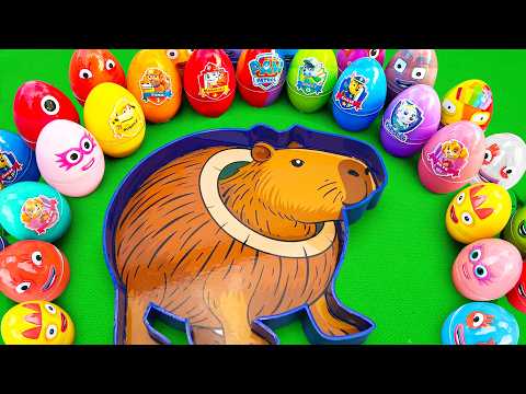 Satisfying Video 🌈How To Make CAPYBARA Bathtub by Mixing Rainbow SLIME Eggs with CLAY Coloring!