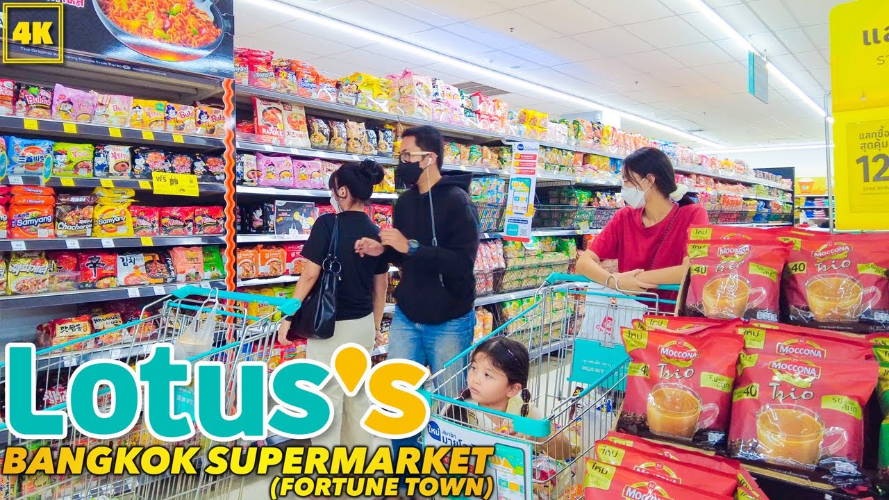 BANGKOK SUPERMARKET / Lotus's FORTUNE TONE(RAMA9) - YouTube
