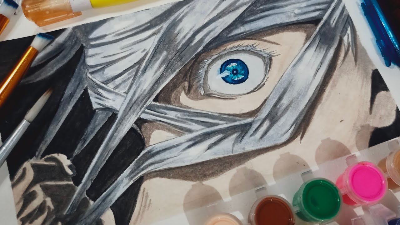 Gojo Satoru || Eye Drawing || Jujutsu kaisen - YouTube