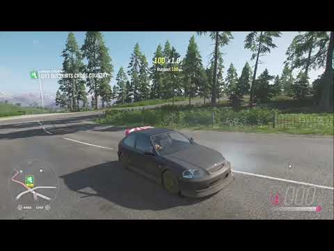 FH4: Honda Civic Type R v8 with sport tune - YouTube