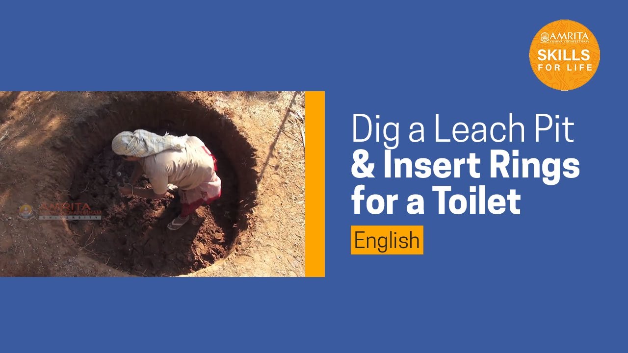 2.08. How to Dig a Leach Pit and Insert Rings for a Toilet (English ...