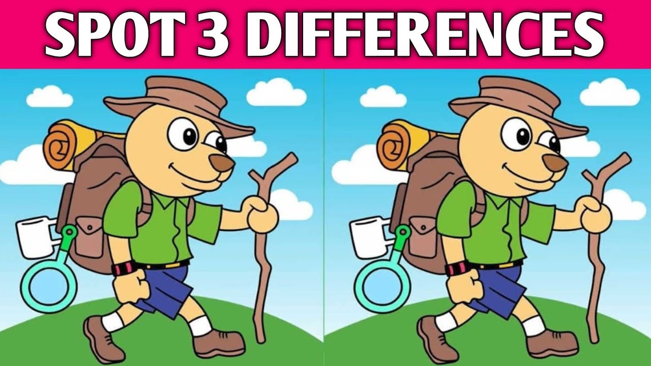 Spot 3 Differences in 20 Seconds | Spot 3 Difference Between two Images ...