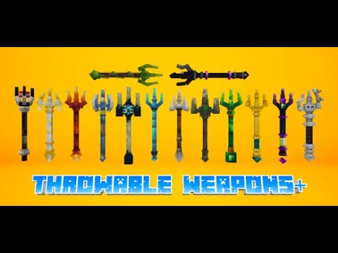 NEW THROWABLE WEAPONS 🔥MOD FOR MINECRAFT PE||EASTERN GAMER|| - YouTube