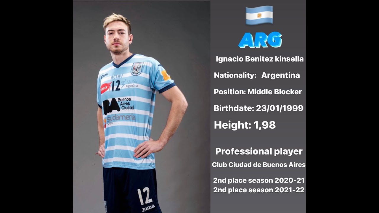Ignacio Benitez, Argentina, Middle Blocker 12. 2021-2022 - YouTube
