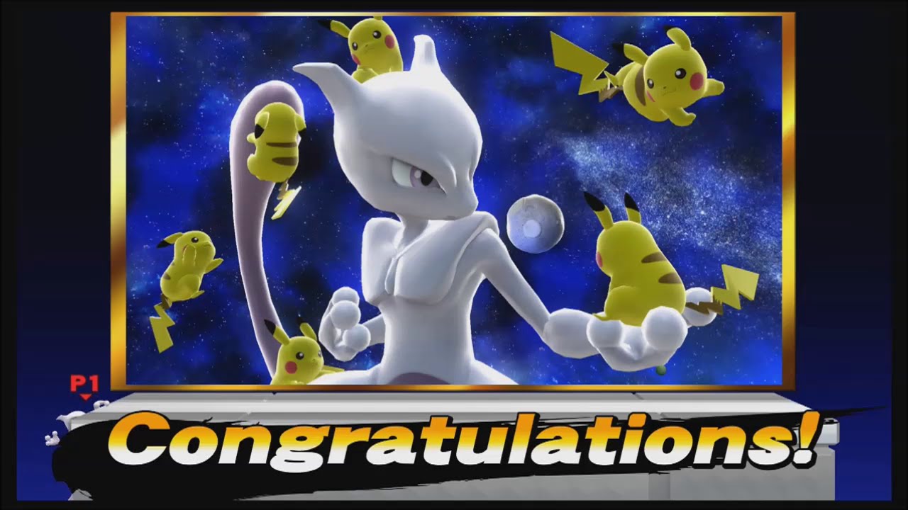Super Smash Bros. (Wii U) - Classic Mode (Mewtwo) - YouTube