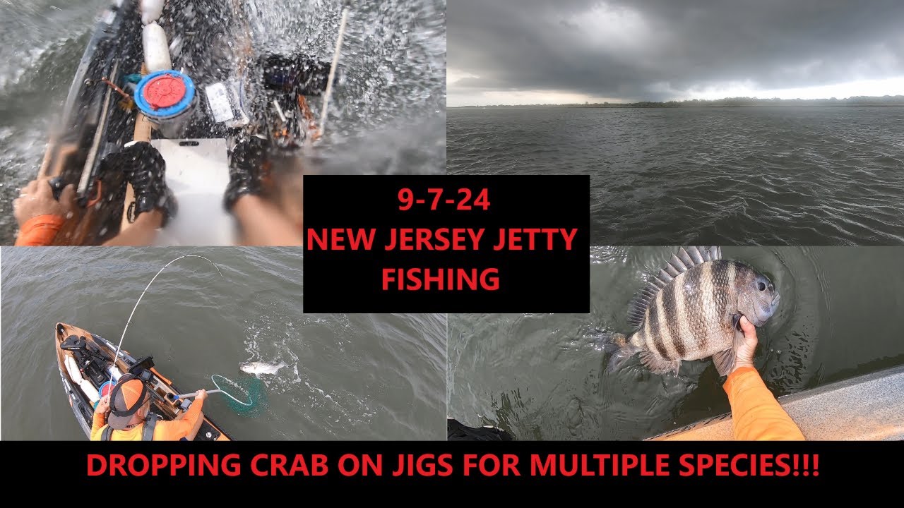 New Jersey Jetty Fishing - Dropping Crabs On Jigs For Multiple Species ...