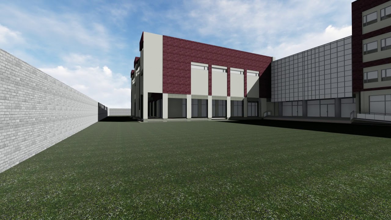 AIA School Revit Rendered on Lumion Model - YouTube