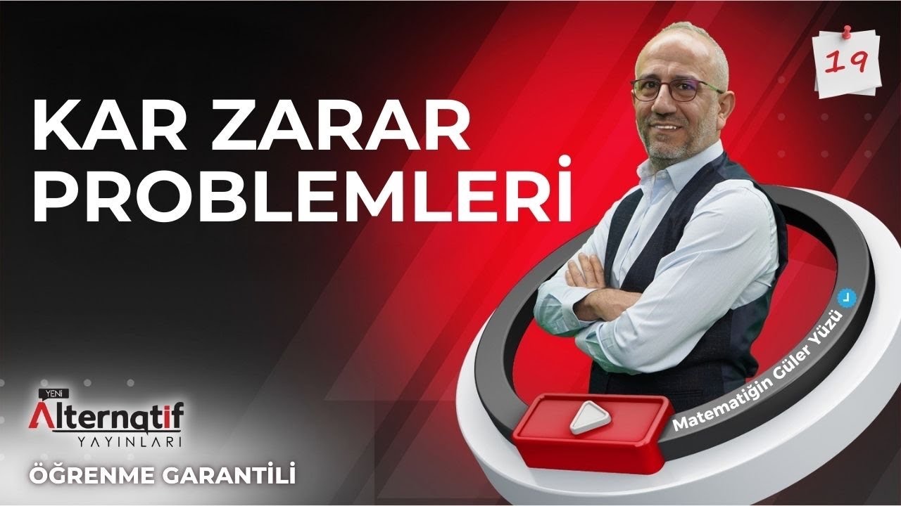 Kar Zarar Problemleri | Tyt Matematik Kampı-19 | Pdf #öğrenmegarantili - YouTube