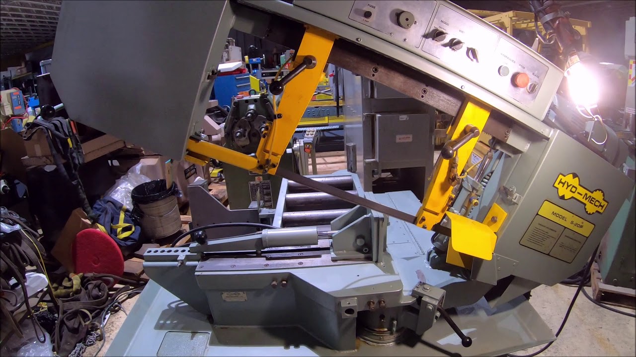 Hyd-Mech S20P Hydraulic Cutoff Saw - YouTube