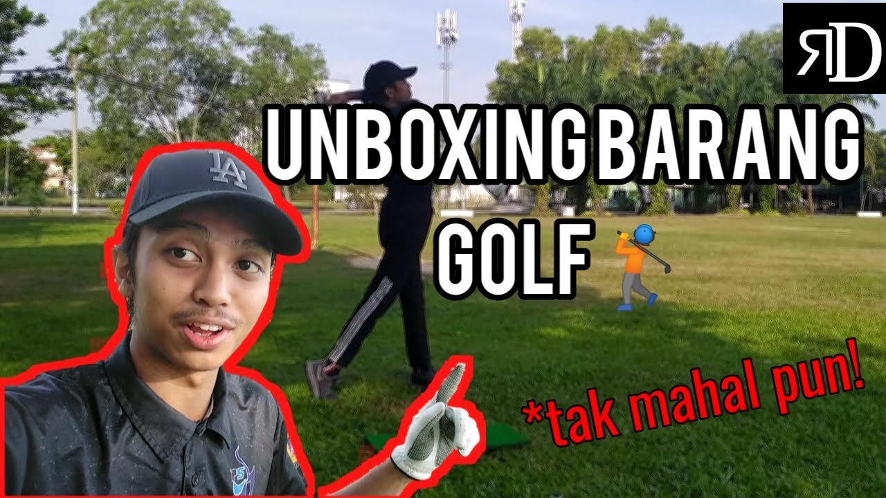 UNBOXING BARANG GOLF BEGINNER!| *swing sampai marah* - YouTube