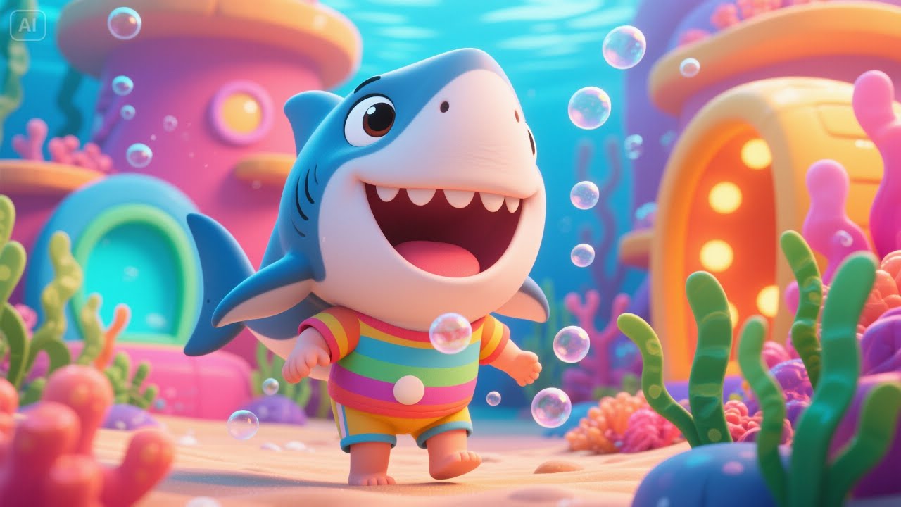 Sharky Party – Baby Shark Dance Time | Popular Nursery Rhyme ...