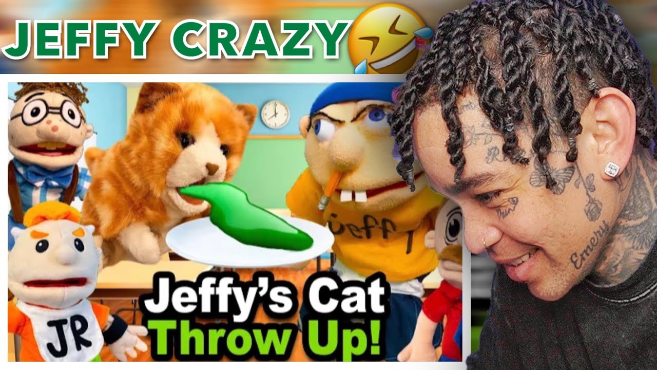SML Movie: Jeffy's Cat Throw Up! [reaction] - YouTube