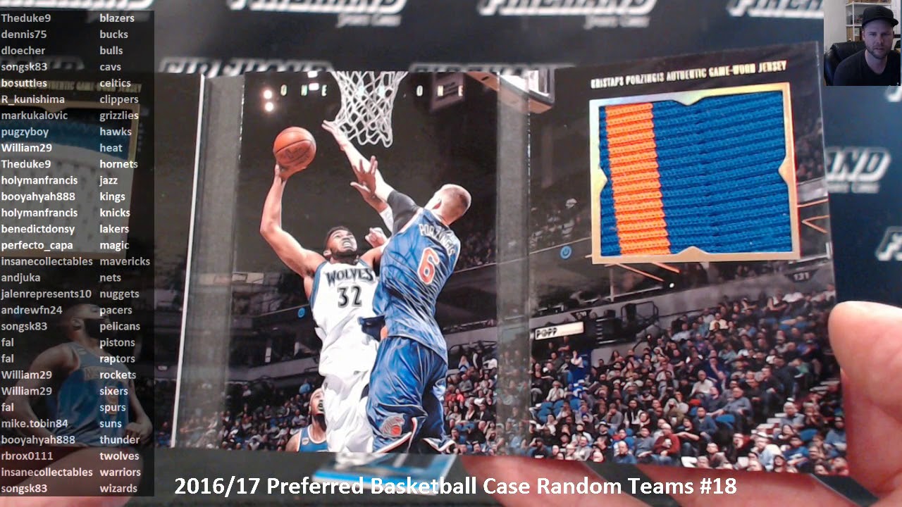 2016/17 Preferred Basketball Case Random Teams #18 ~ 5/1/18 - YouTube