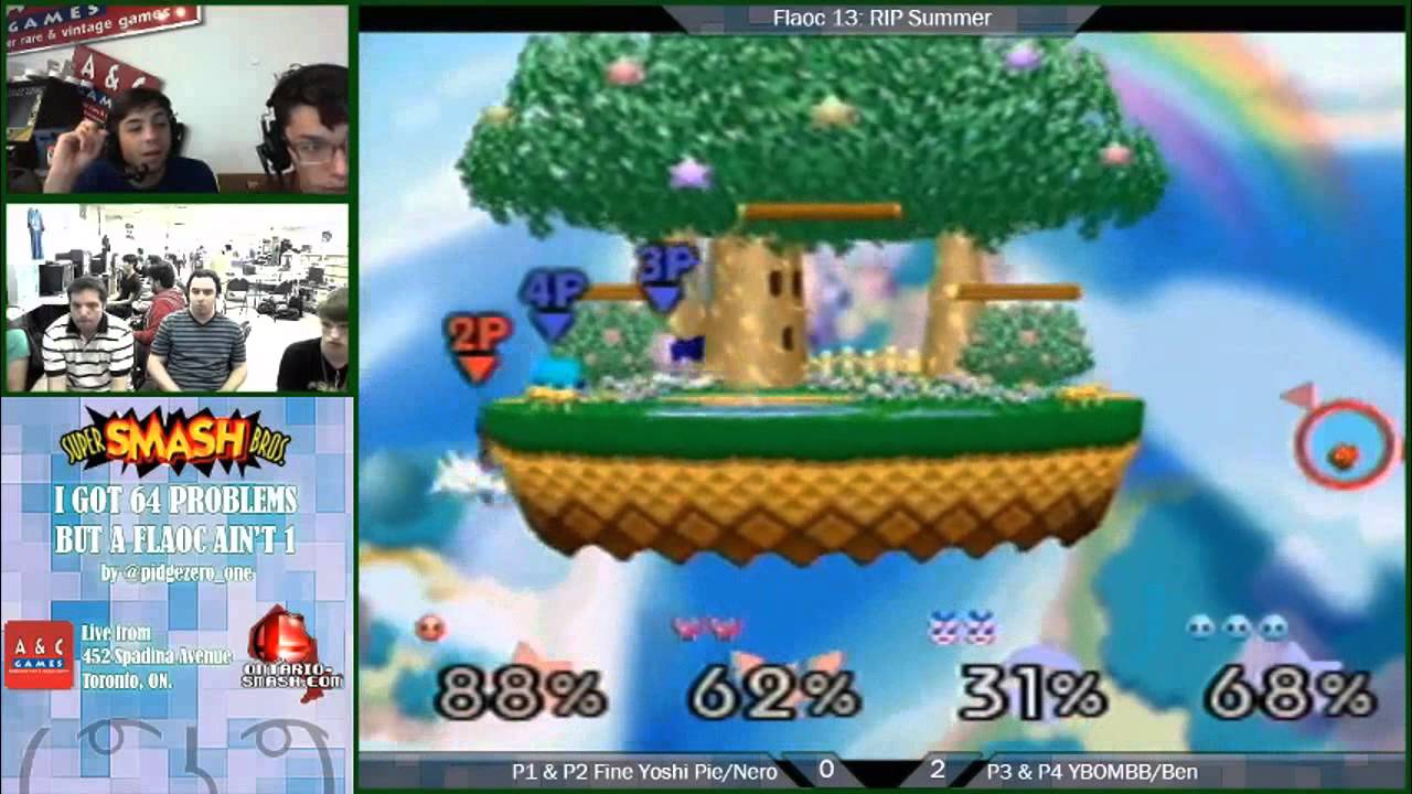 Flaoc 13- Fine Yoshi Pie & Nero Vs YBOMBB & Ben - Smash 64 Doubles RR ...