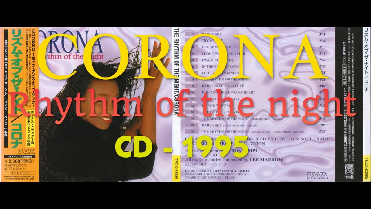 Corona – The Rhythm Of The Night - CD - 1995 [Full Album] HQ (High ...