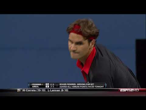 US Open 2009 Roger Federer vs Simon Greul