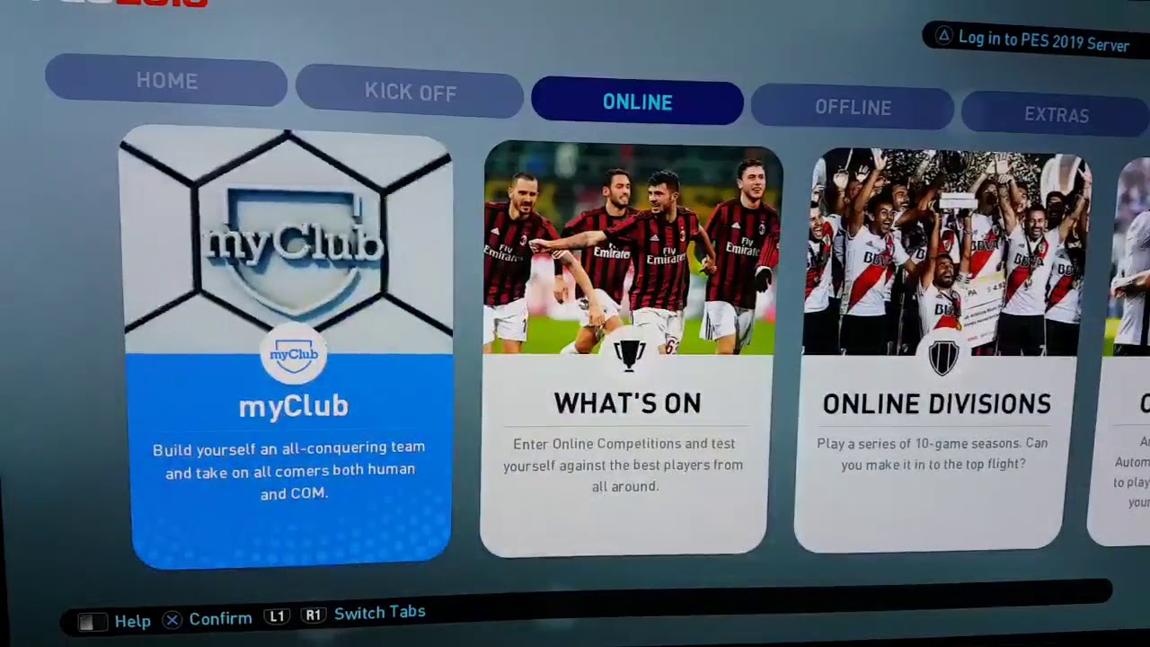 Pes 19 Menu - YouTube