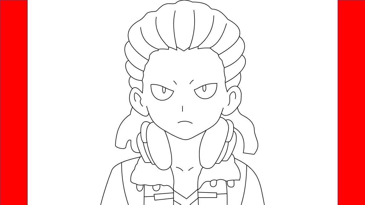 How To Draw Orochi Ginba From Beyblade - Step By Step Drawing - YouTube