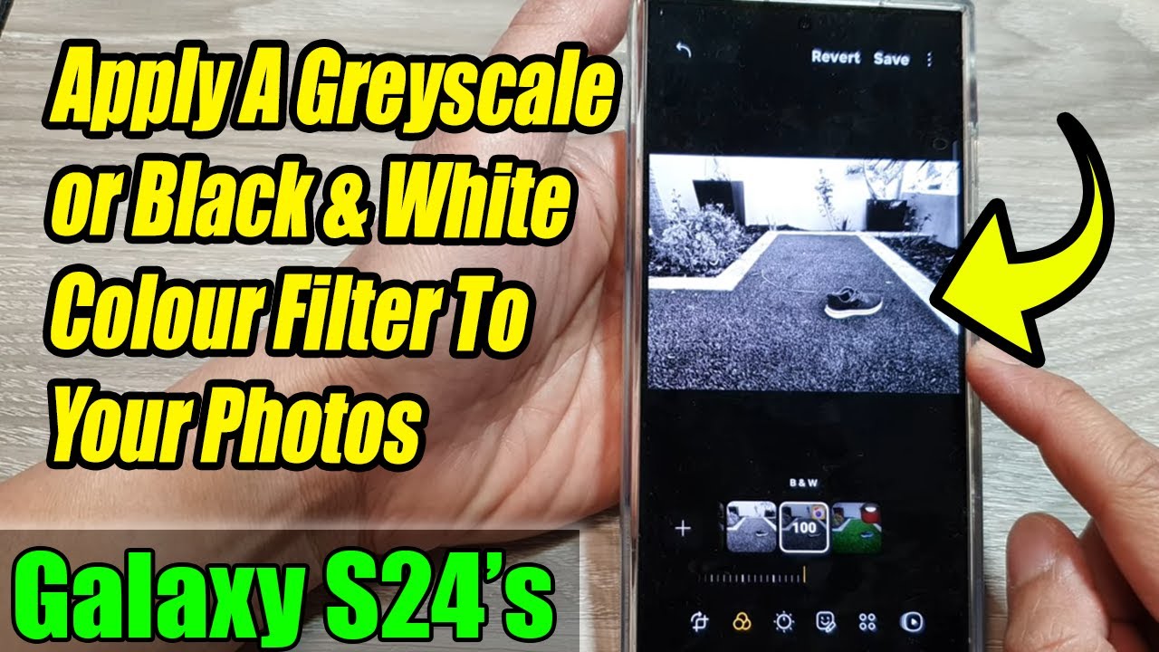 Galaxy S24/S24+/Ultra: How to Apply A Greyscale or Black & White Colour ...
