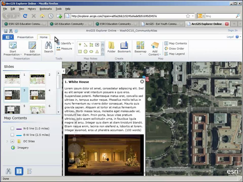 Esri GIS in School Instruction Demo #2 - ArcGIS Explorer Online - YouTube