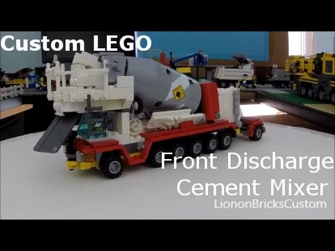 Custom LEGO Front Discharge Cement Mixer Truck - YouTube