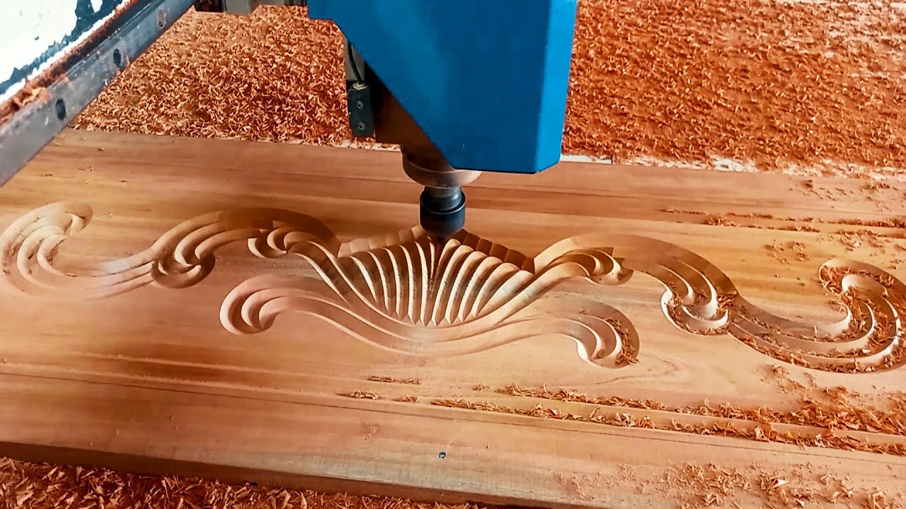 Modern Wooden Bed Designing with CNC Router Machine Bed Decorate Wood ...