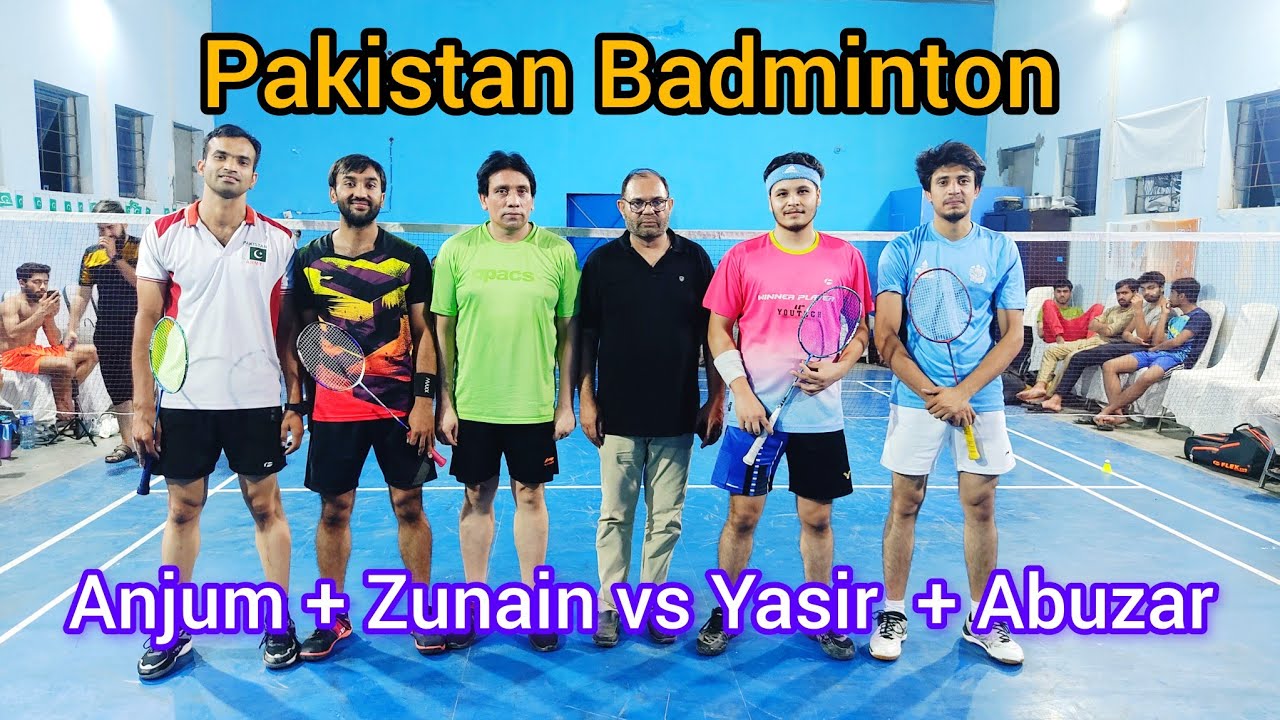 Zunain Malik + Anjum Bashir vs Yasir Ali + Abuzar Pakistan Badminton #badminton #Saeedsportstv ...