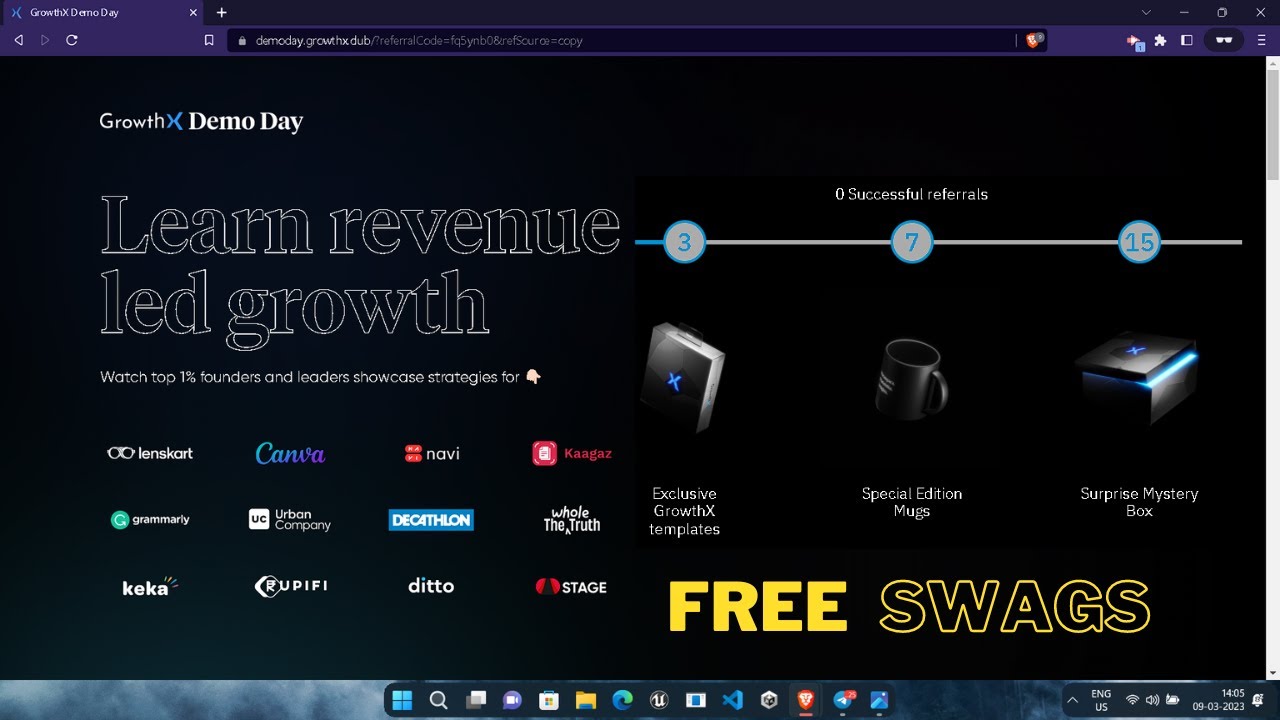 Free Growth X Swags and Goodies 🤩🤩 || Amazing Rewards || Register Now ...