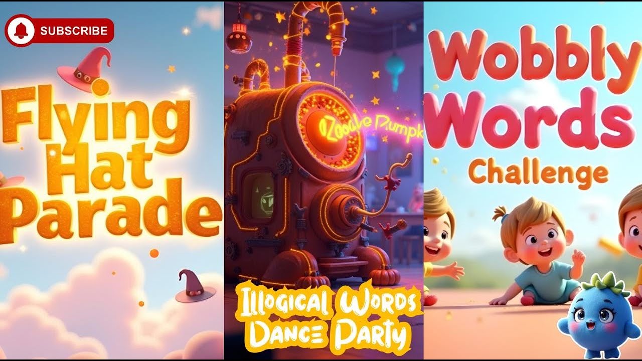 Flying Hat + Illogical Words + Wobbly Words | Funny Learning Combo for ...