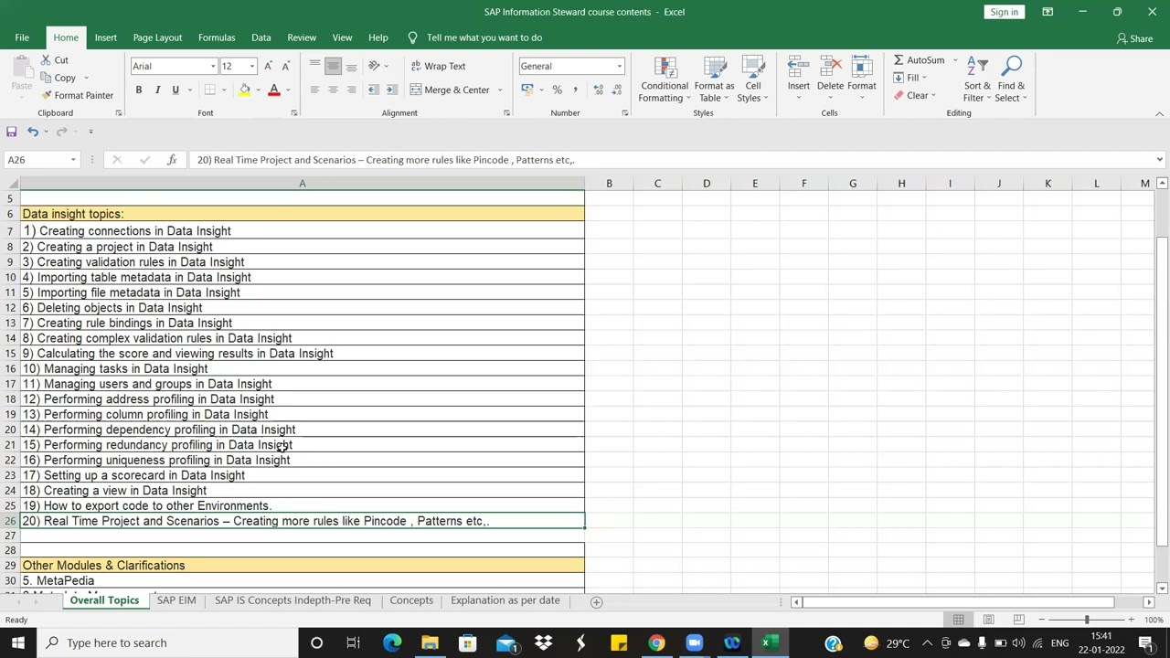 SAP INFORMATION STEWARD BRIEF INTRODUCTION OF COURSE - YouTube