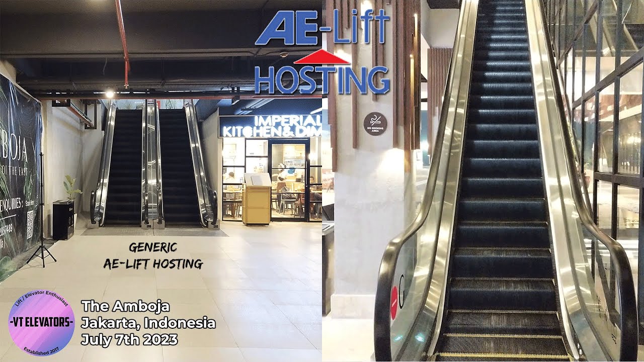 Brand New AE-Lift Hosting Escalators - The Amboja, Jakarta - YouTube