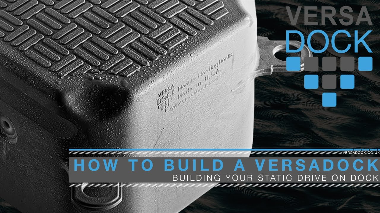 How To Build A VersaDock - Part 5 - Fitting A V Float - Static Drive on Dock - YouTube