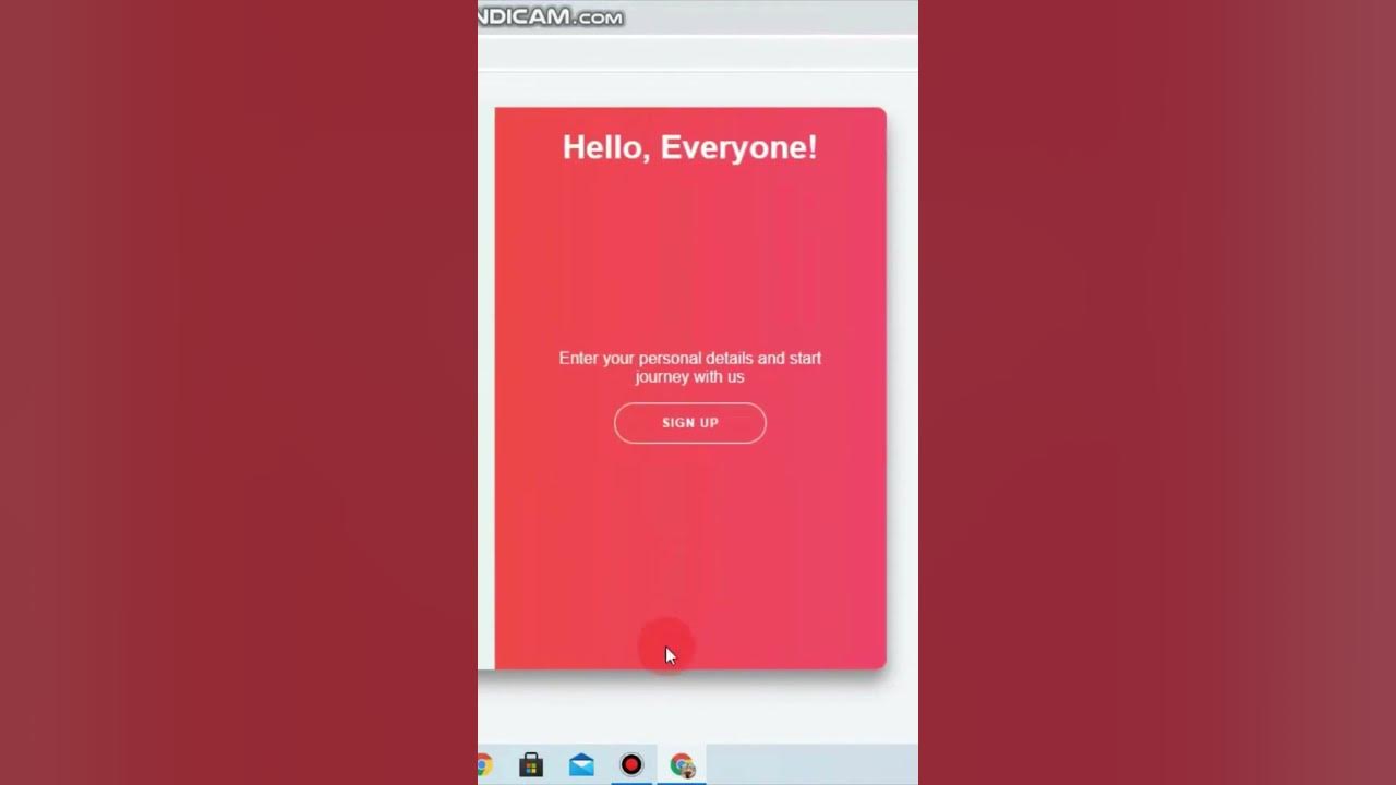 Animated sliding Login and Signup Form | Creative login form sliding ...