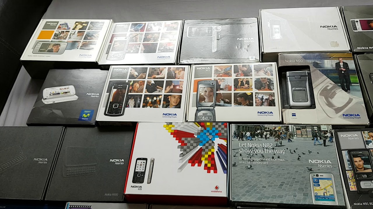 Nokia Nseries My beautiful N Series Boxed phones Collection - YouTube