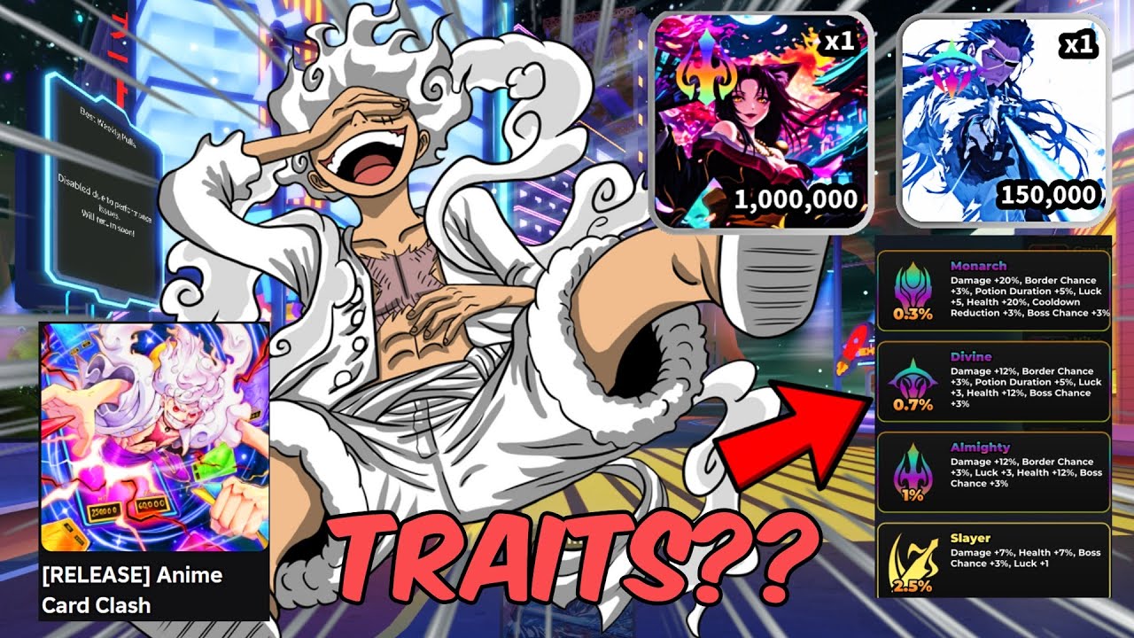 The BEST Starter Luck In Anime Card Clash! (Divine & Almighty!) Roblox ...