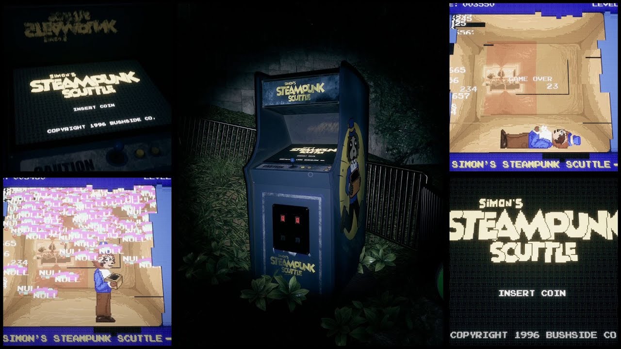 Secret Arcade Game Cabinet - Simon's Steampunk Scuttle - Bushside ...