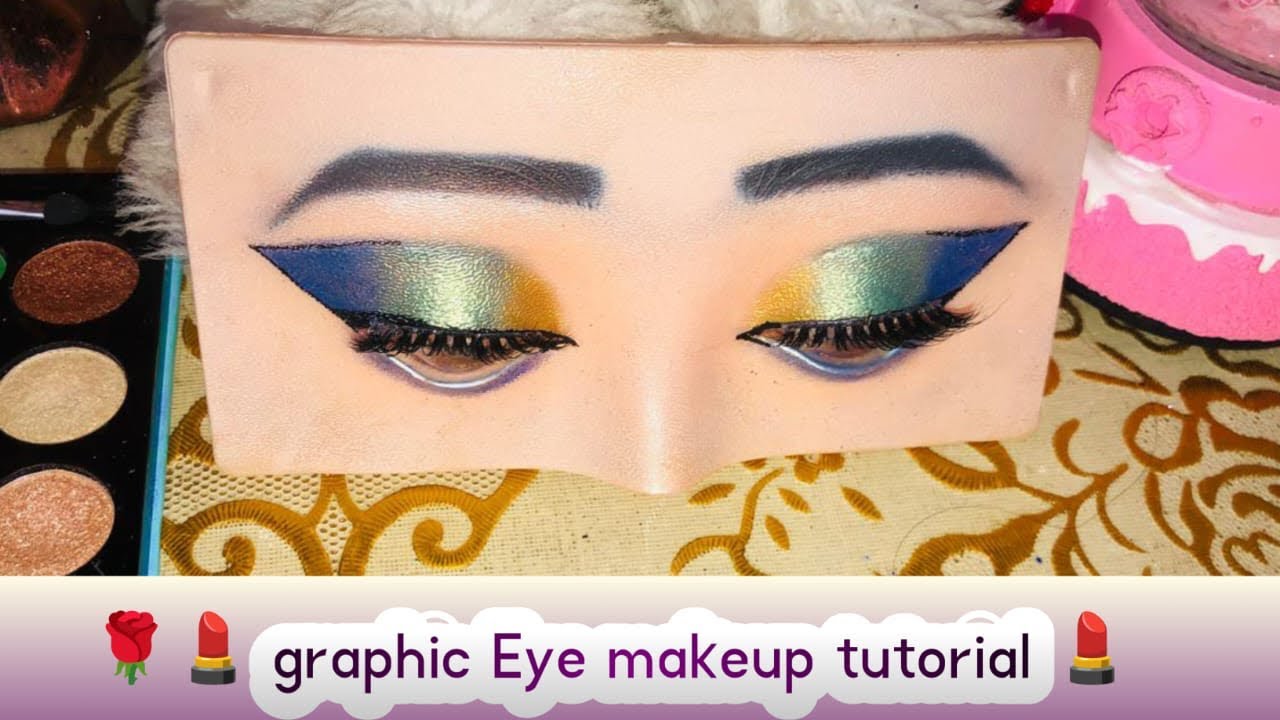 Graphic eye makeup tutorial step by step full eyes makeup tutorial 💄🌹 ...