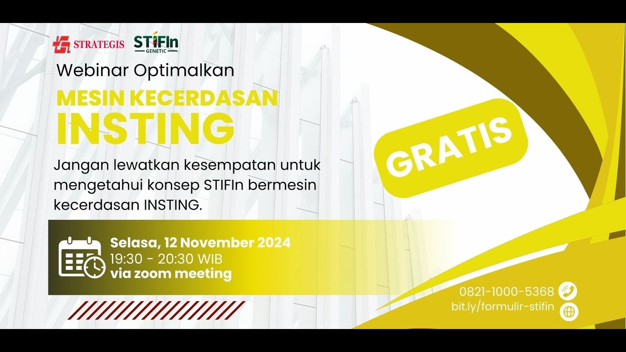 Zoom Meeting STIFIn - Penjelasan hasil Tes STIFIn bermesin kecerdasaran ...