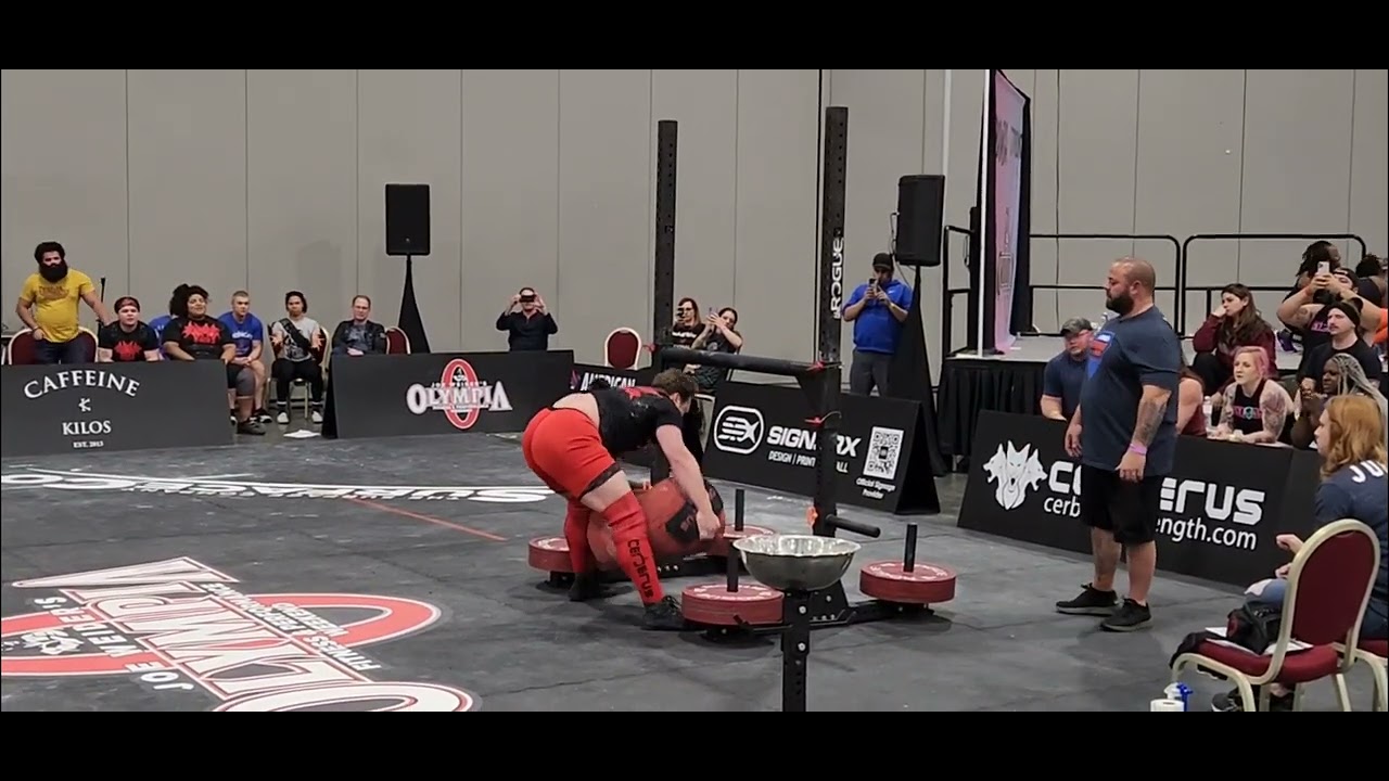Victoria Long 350 pound Sandbag over bar World Record! - YouTube